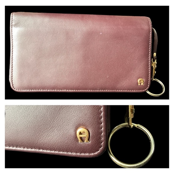 Etienne Aigner | Bags | Vintage Etienne Aigner Oxblood Leather Wallet ...